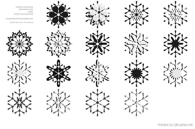 Large Printable Snow Flakes